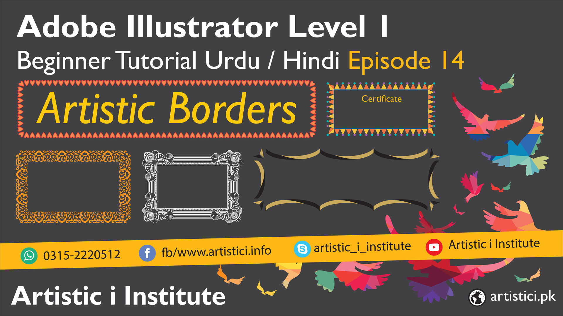 Artistic Borders: Adobe Illustrator Episode 14