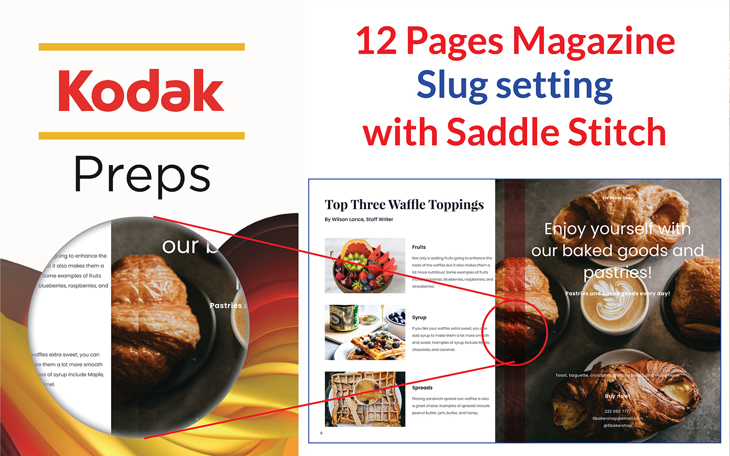 Saddle Stitch with Slug Setting: Perfecting 12-Page Magazine